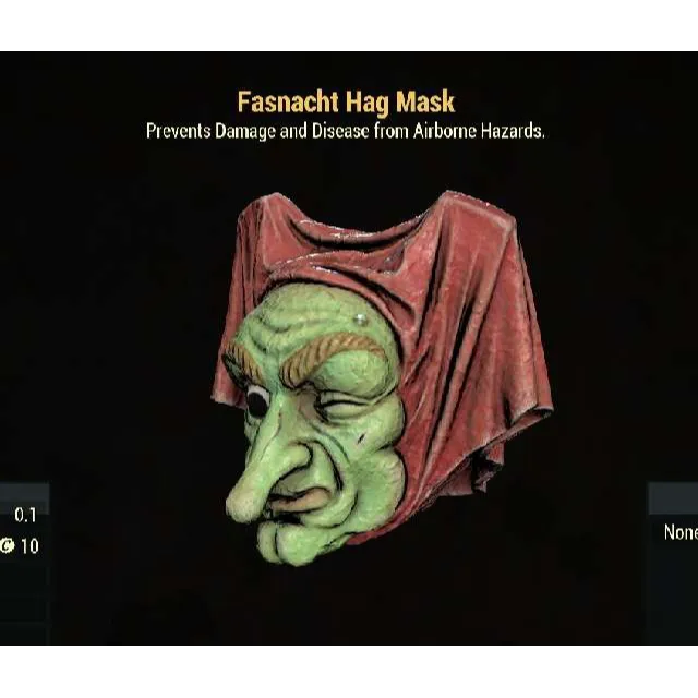 Fasnacht Hag Mask - Fallout 76 Game Item - Gameflip