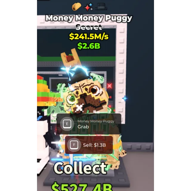MONEY MONEY PUGGY 241.5M/S - Steal a Brainrot Game Item - Gameflip
