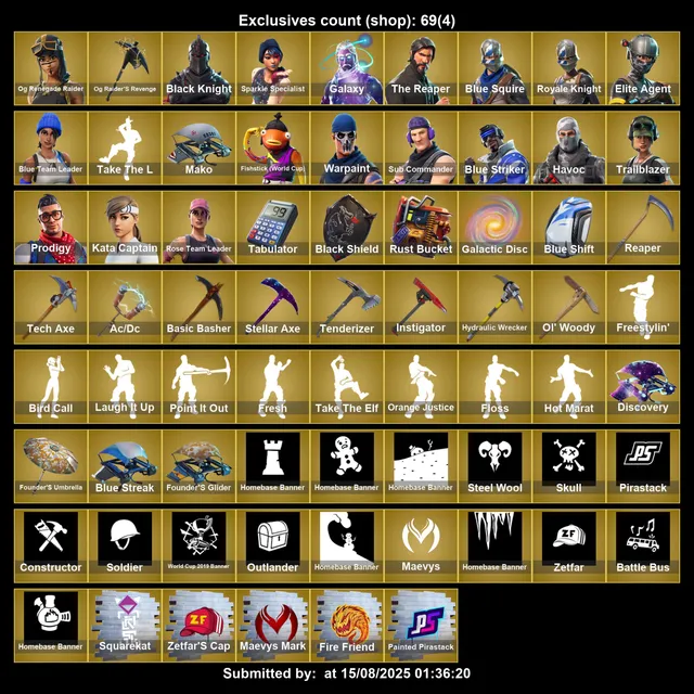 OG RENEGADE RAIDER + GALAXY + OG RAIDERS REVENGE + BLACK KNIGHT ...