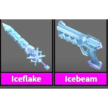 Iceflake set mm2 (iceflake+icebeam) - Game Item - Gameflip