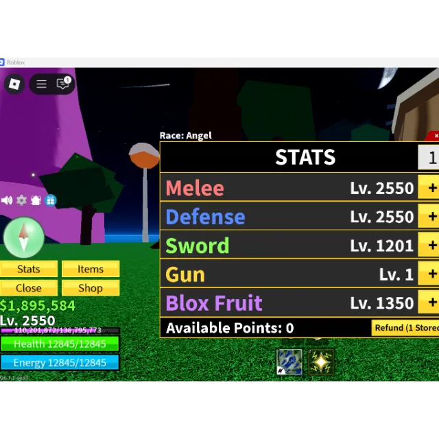 Blox Fruit Level 2550|full melee full defense|Instant Delivery - Blox ...