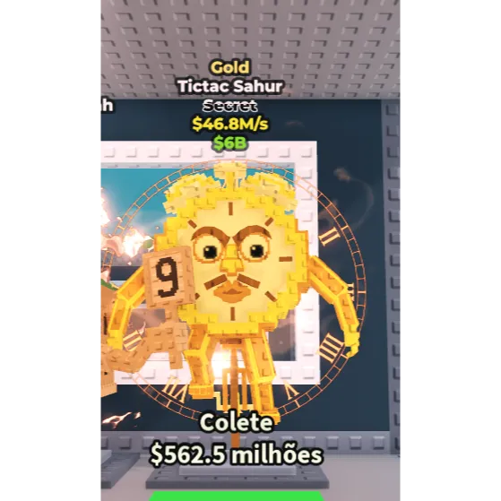 TICTAC SAHUR GOLD - 46.8M/S - Steal a Brainrot Game Item - Gameflip