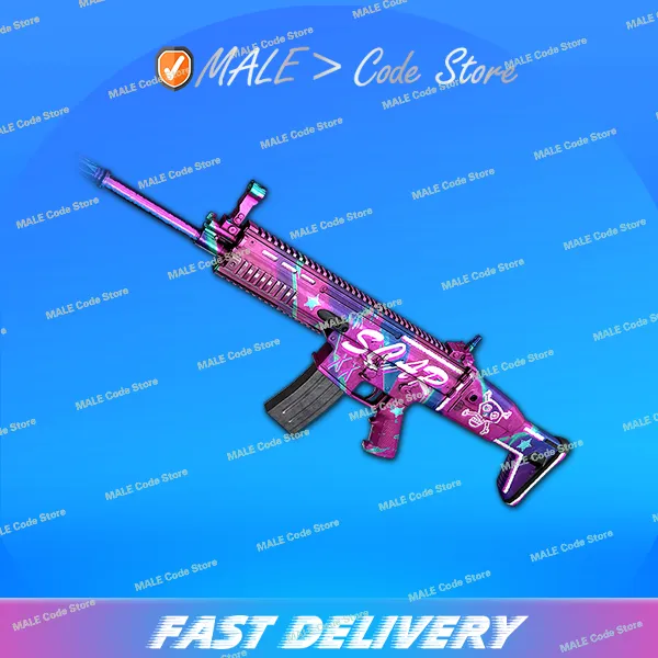 Neon Star SCAR-L - PUBG Game Item - Gameflip