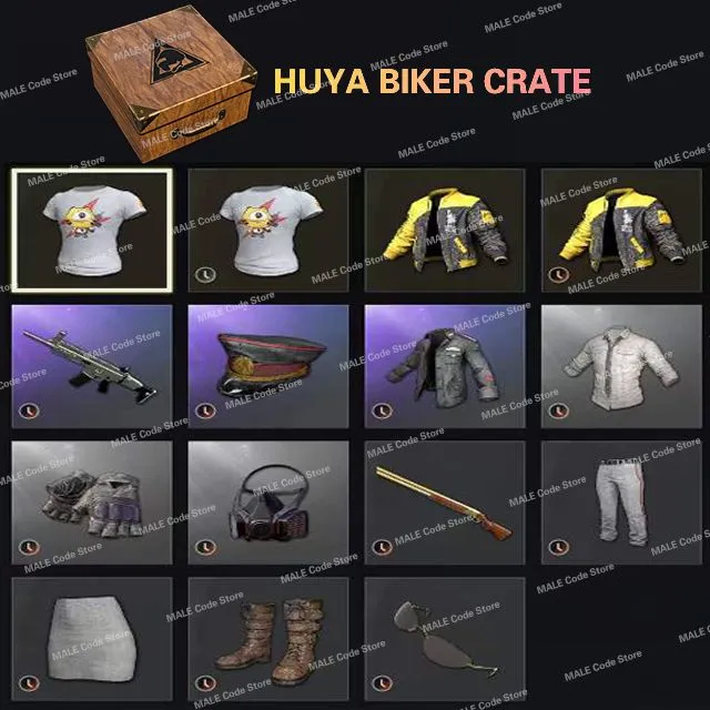 HUYA BIKER CRATE x5 - PUBG Game Item - Gameflip
