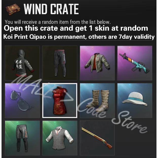 PUBG | WIND CRATE CODE - PUBG Spielgegenstand - Gameflip