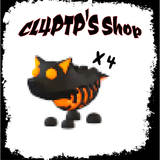 Adopt Me 4 x Lava Wolf - Adopt Me Game Items - Gameflip