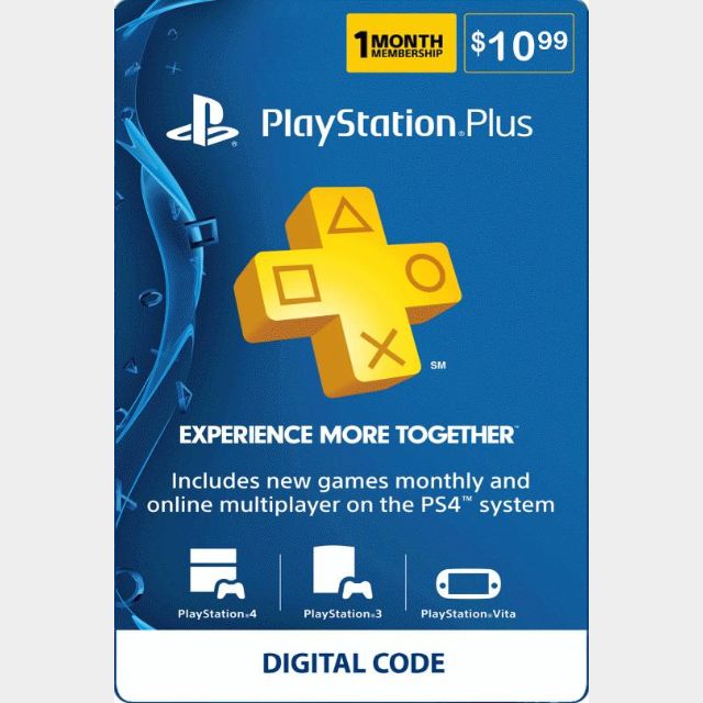 PlayStation Plus 1 Month Membership PSN Instant Delivery USA ...
