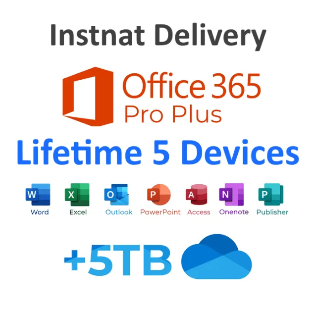 Microsoft Office 365 Lifetime | Full Suite for PC & Mac | Instant ...