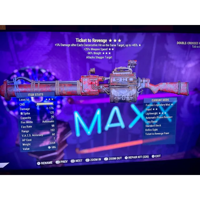 Ticket to Revenge 🔥 - Fallout 76 Game Items - Gameflip