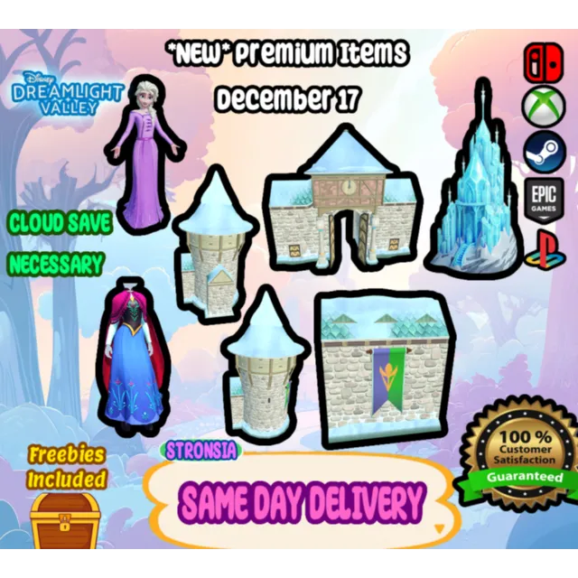 New Premium Items (December 17) 💎 Wishblossom Ranch || Elsa, Frozen ...