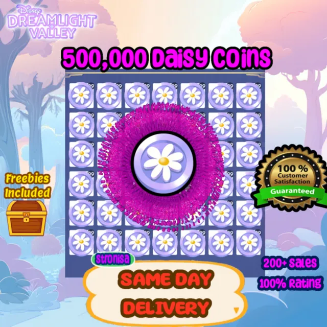 500,000 Daisy Coins 💎 Disney Dreamlight Valley 💎SAME DAY DELIVERY 💎 ...