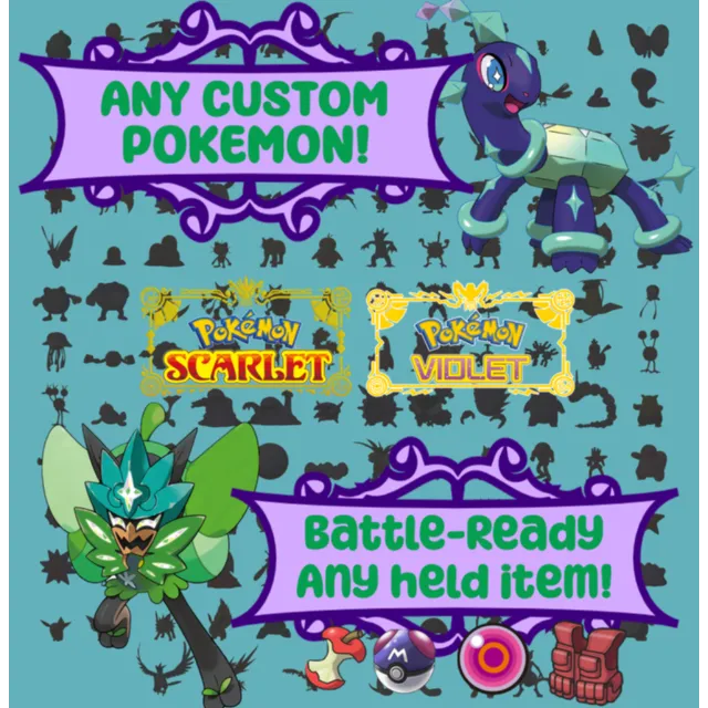 Choose Any 1 Legal Pokemon {Max IVs/EVs, Shiny, Ability, Battle Ready ...