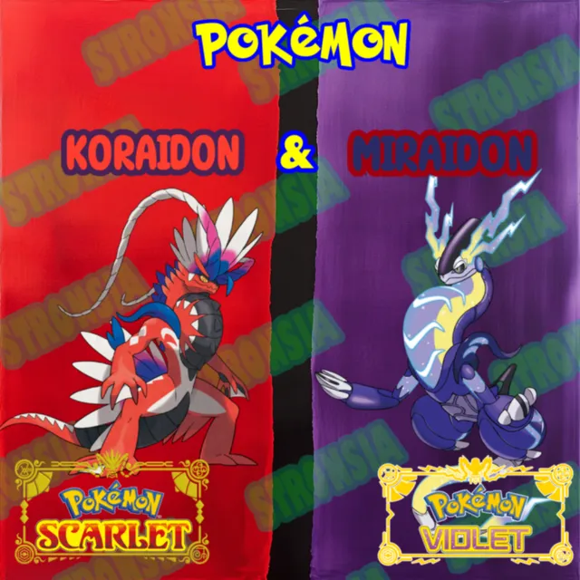 KORAIDON and MIRAIDON🟢SAME DAY DELIVERY🟢Pokémon Scarlet and Violet ...