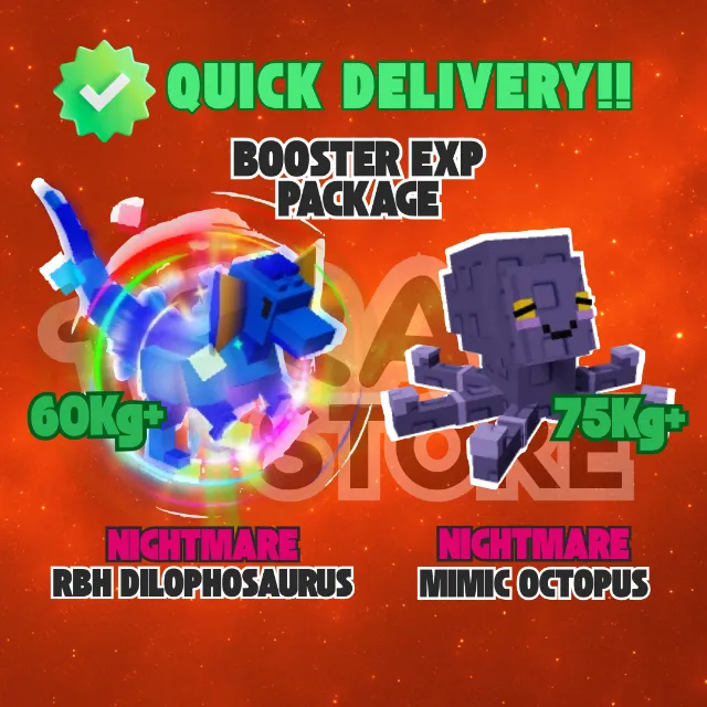 EXP BOOSTING PACKAGE AGE 1-50 - Grow a Garden Game Item - Gameflip