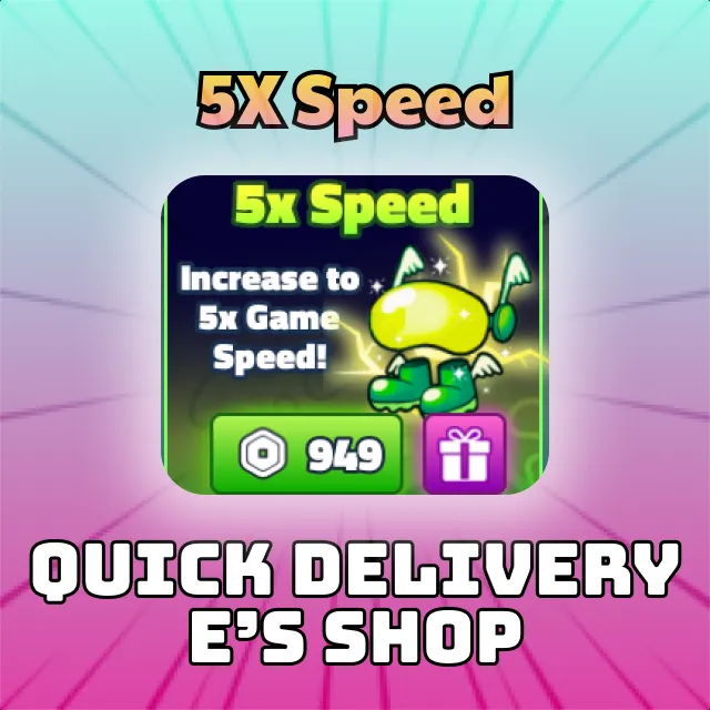 5X Speed - Spongebob Tower Defense - Anime Adventure Game Item - Gameflip