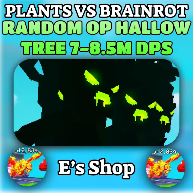 🌲7-8.5M DPS Random OP Neon Hallow Tree🌲 Plants Vs Brainrots (PVB ...