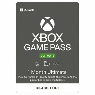 Xbox Game Pass Ultimate 1 Month GLOBAL - Xbox Gift Card Gift Card ...