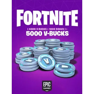 Fortnite 5000 Vbucks - Fortnite Game Items - Gameflip