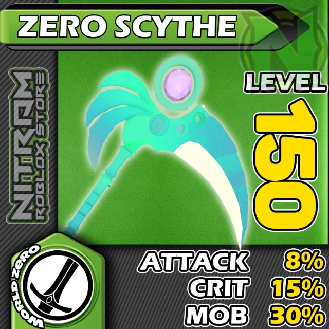 WZ - PERFECT ZERO SCYTHE - MOB - World Zero Game Items - Gameflip