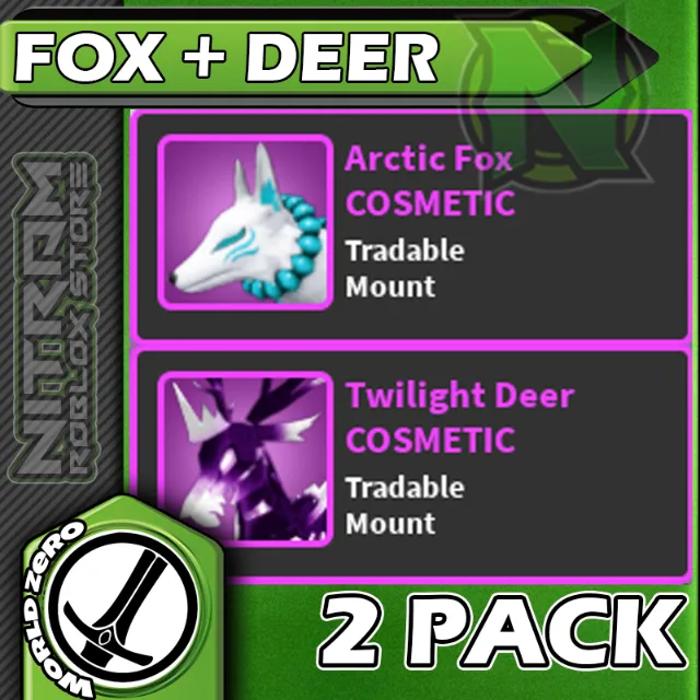 WZ - ARCTIC FOX + TWILIGHT DEER - Roblox 游戏商品 - Gameflip