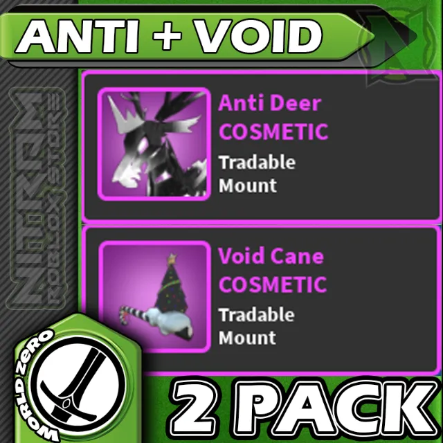 WZ - Anti Deer + Void Cane - World Zero Game Item - Gameflip