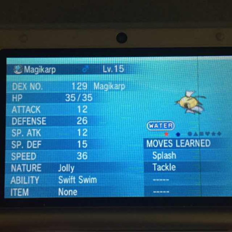 Shiny Golden Magikarp Pokemon X, Y, Omega Ruby or Alpha Sapphire 3DS ...