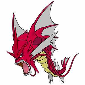 Shiny Mega Red Gyarados Pokemon X, Y, Omega Ruby & Alpha Sapphire 3DS ...