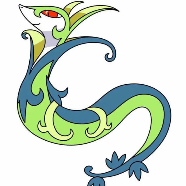 Shiny Contrary Serperior Pokemon X, Y, Omega Ruby & Alpha Sapphire 3DS ...