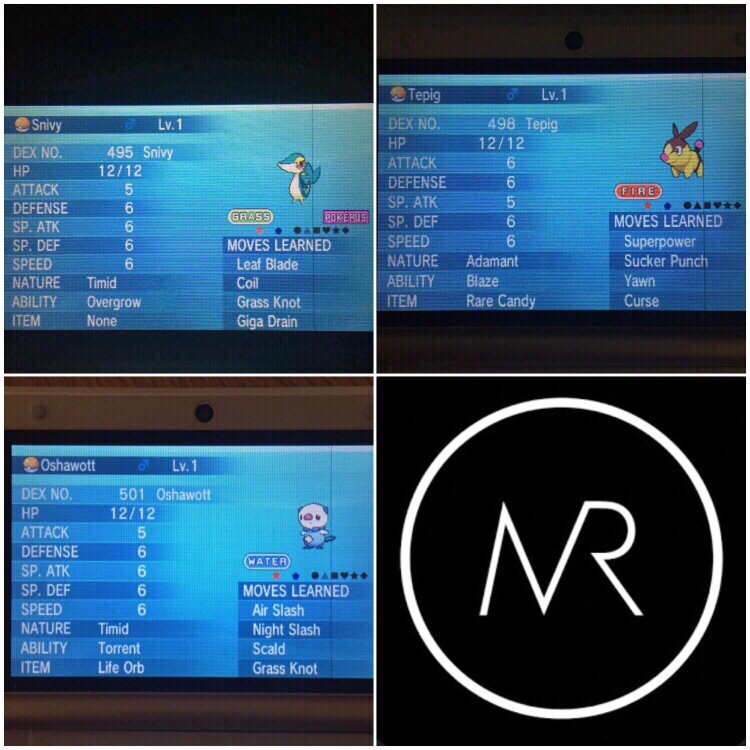 Top Seller Shiny 5th Gen Starter Pack Pokemon X, Y, Omega Ruby & Alpha ...