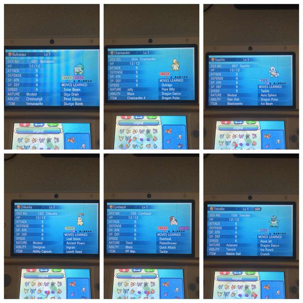 [Special Offer] Best Competitive All 18 Gen 1-6 Shiny Starters Pokemon ...