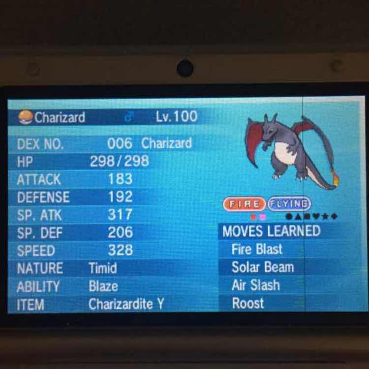 Shiny Charizard X & Y Pokemon X, Y, Omega Ruby or Alpha Sapphire 3DS ...