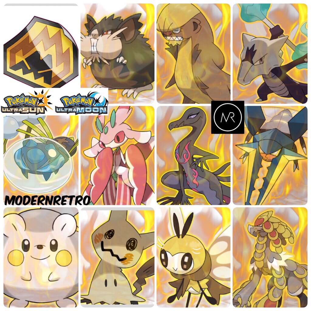 ALL 11 Giant Totem Pokemon 6IV Sun and Moon 3DS Nintendo Alola Alolan ...