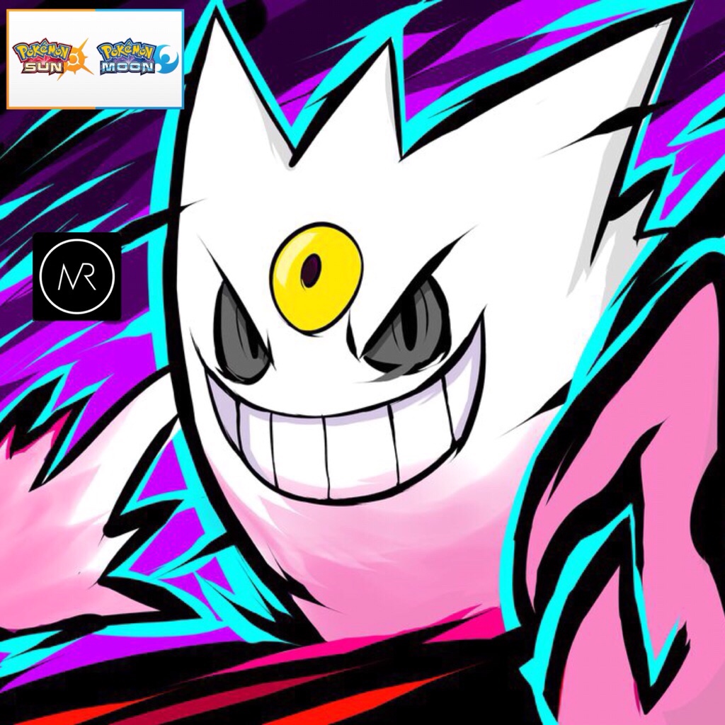 Shiny Event 6IV Gengar Sludge Wave Pokemon Sun and Moon 3DS Nintendo ...