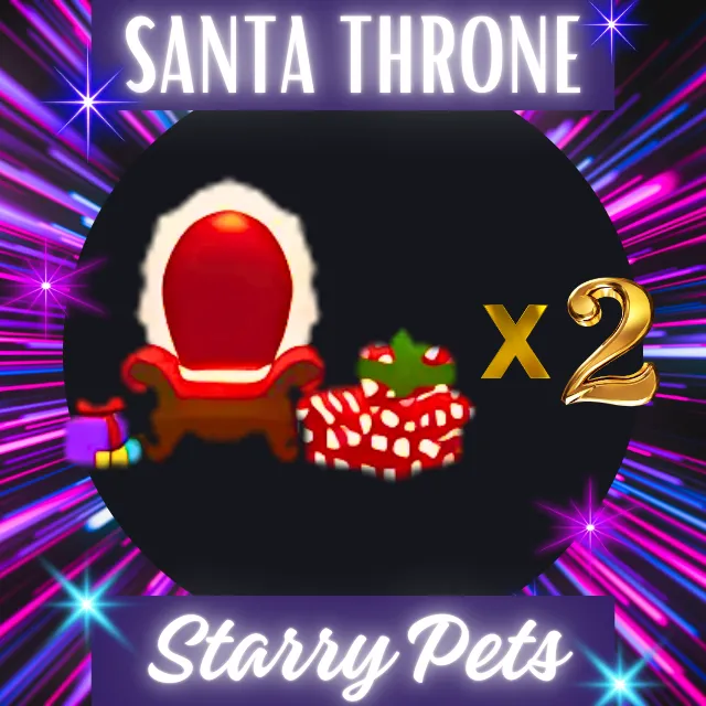 Santa Throne X 2 - Adopt Me Game Item - Gameflip