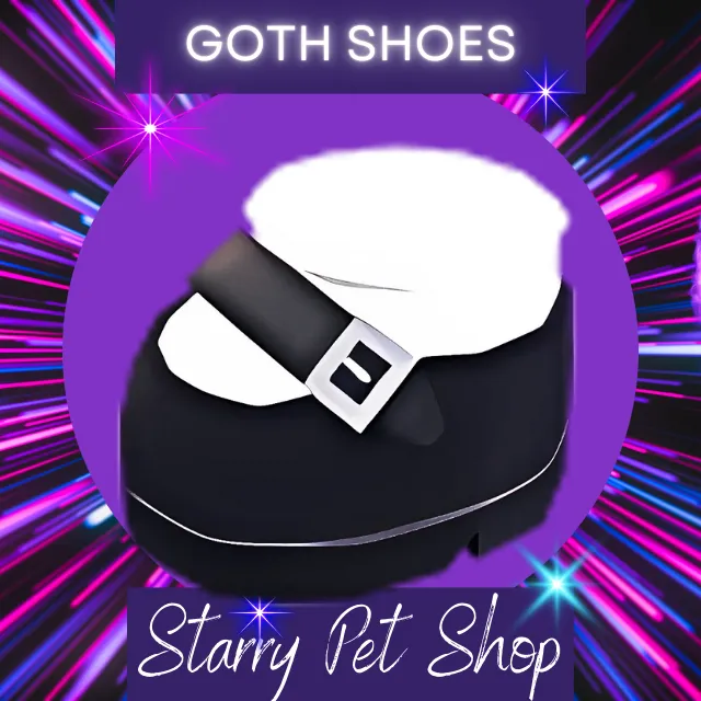 Goth Shoes - Pet Wear - Adopt Me Game Item - Gameflip