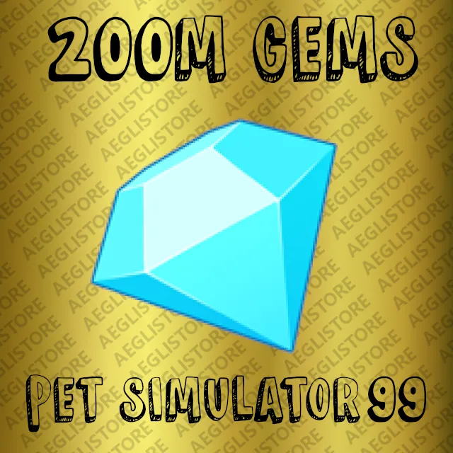 200M GEMS PET SIMULATOR 99 PS99 - Game Item - Gameflip