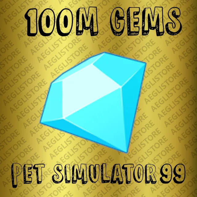 100M GEMS PET SIMULATOR 99 PS99 - Game Item - Gameflip