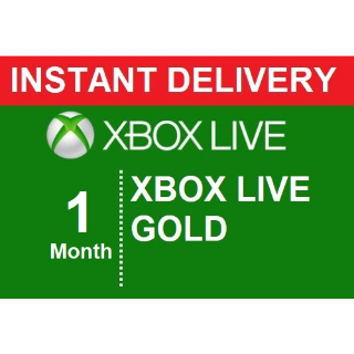 INSTANT DELIVERY | XBOX LIVE GOLD 1 MONTH SUBSCRIPTION | DIGITAL CODE ...