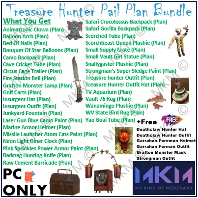 Treasure Hunter Bundle - Fallout 76 Game Item - Gameflip