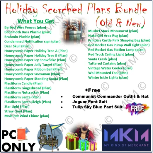 Holiday Scorched Bundle - Fallout 76 Game Items - Gameflip