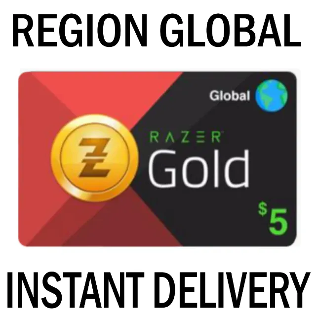 $5.00 RAZER GOLD GLOBAL CODE - INSTANT DELIVERY - Razer Gold 礼物卡 - Gameflip