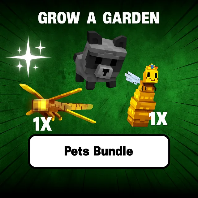 Queen Bee + Racoon + Dragon Fly Bundle | Grow A Garden - Grow a Garden ...