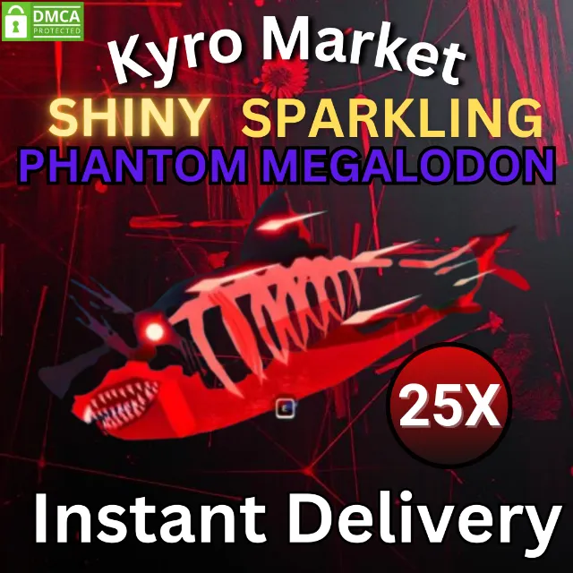 Shiny Sparkling Phantom Megalodon|Fisch - Fisch Game Item - Gameflip
