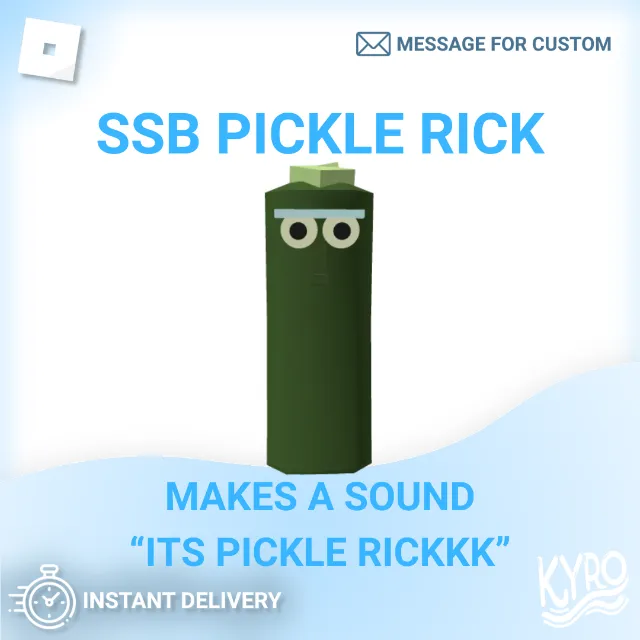 SSB Pickle Rick| Fisch - Fisch Game Item - Gameflip