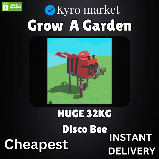 Huge 32KG Disco Bee|Grow A Garden - Grow a Garden Game Item - Gameflip