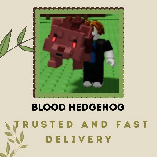 BLOOD HEDGEHOG - Grow a Garden Game Item - Gameflip