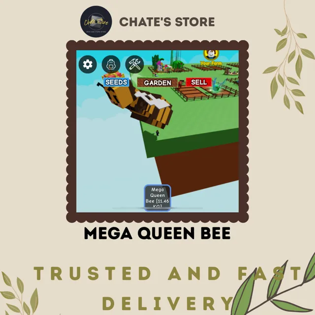MEGA QUEEN BEE - Grow a Garden Game Item - Gameflip