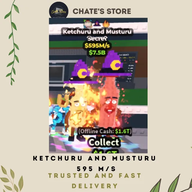 KETCHURU AND MUSTURU - Steal a Brainrot Game Item - Gameflip