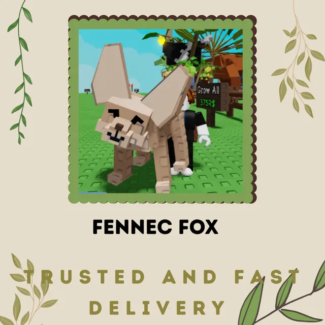 FENNEC FOX - Grow a Garden Game Item - Gameflip