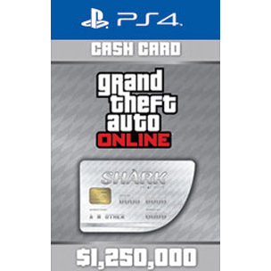 GTA 5 Great White Shark Card $1,250,000 for Grand Theft Auto Online ...